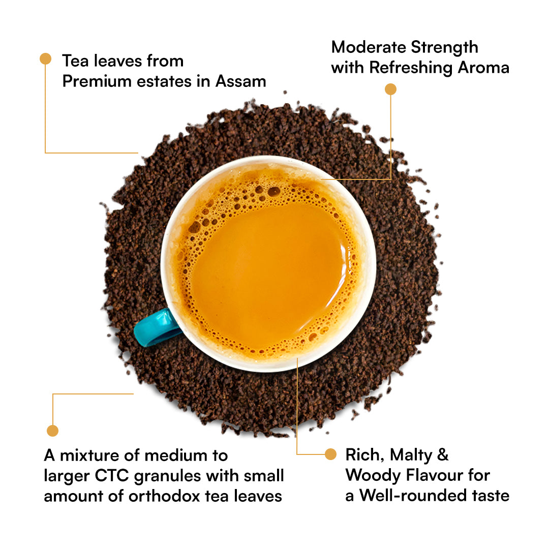 Premium Assam Chai - Rich 100% Assam Chai